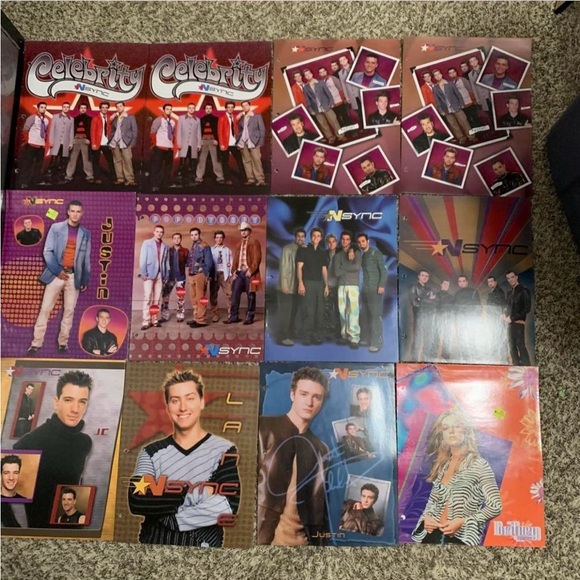 NSYNC | Office | Nsync Themed Binders Lot | Poshmark